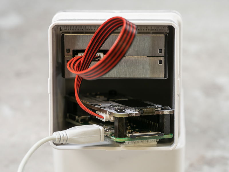 An outdoor air quality station with Enviro+ and Luftdaten