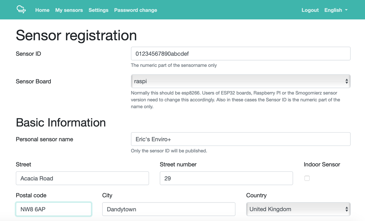 An outdoor air quality station with Enviro+ and Luftdaten