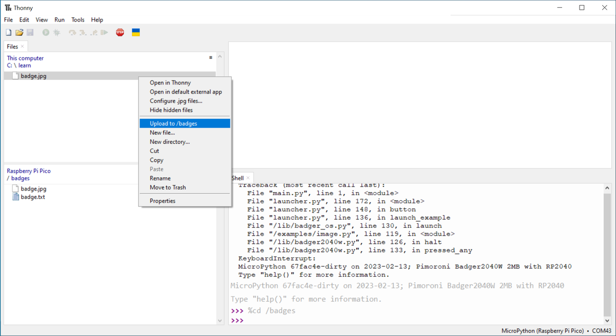 Getting Started with Badger 2040