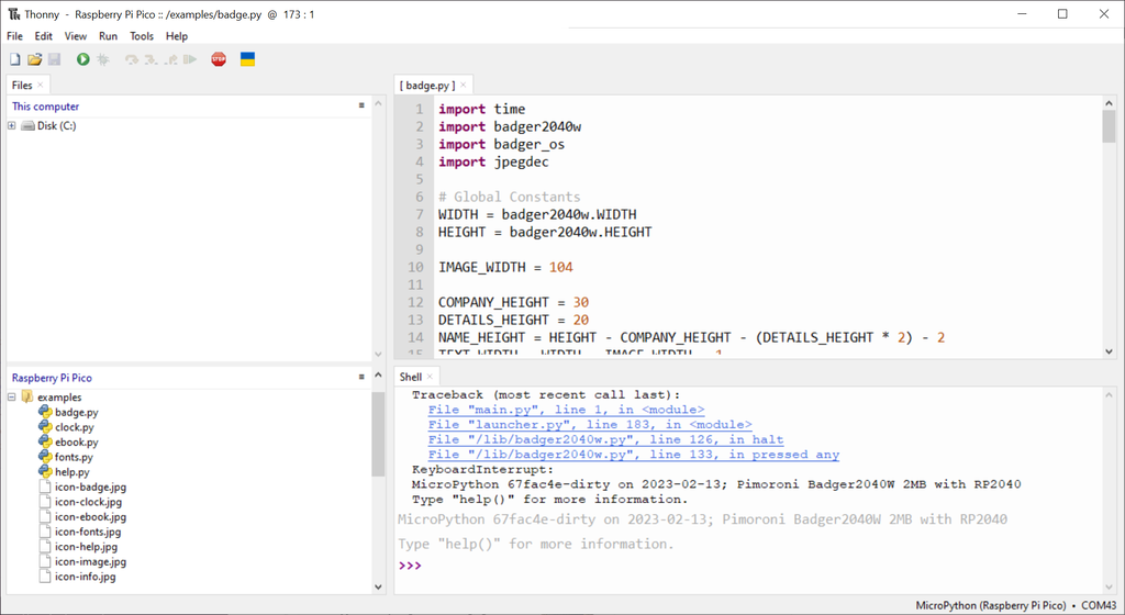 Getting Started with Badger 2040