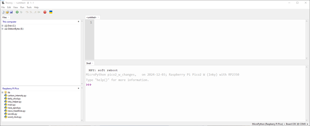 Getting Started with Inky Frame