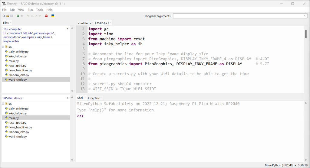 Getting Started with Inky Frame