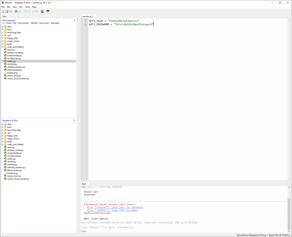 Getting Started with PicoVision