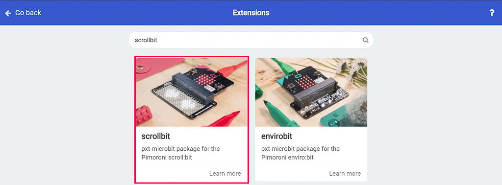 Getting Started with scroll:bit and MakeCode
