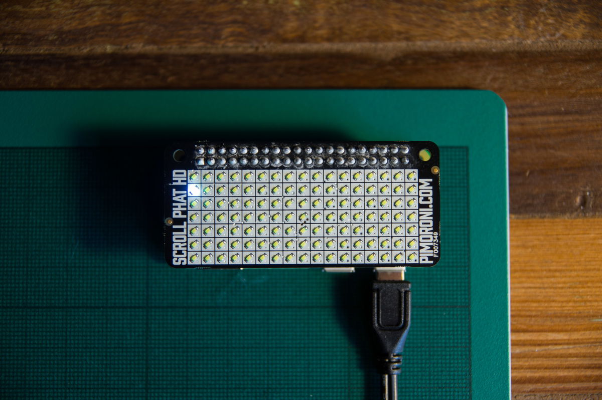 Getting Started with Scroll pHAT HD