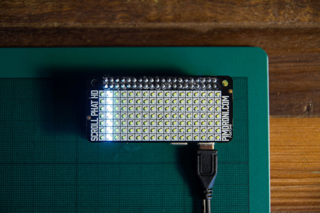 Getting Started with Scroll pHAT HD