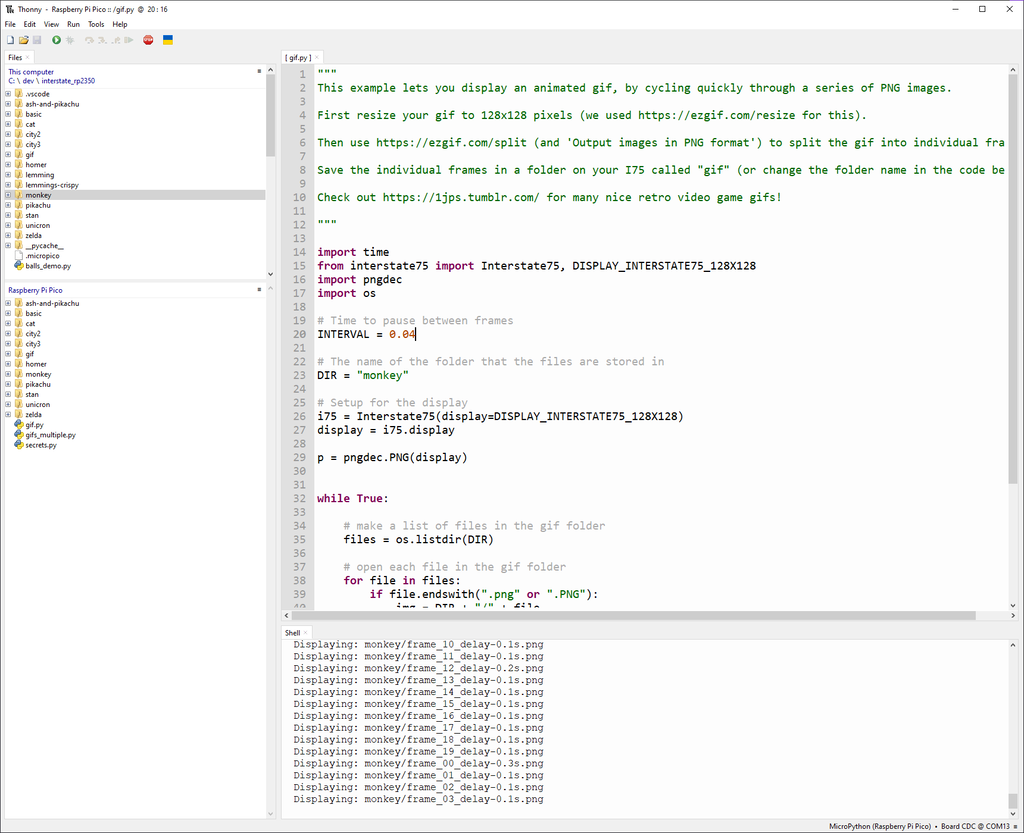 Displaying Animated GIFs on Interstate 75 W