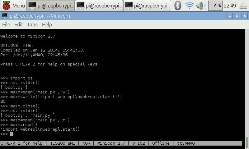 MicroPython on the ESP IoT pHAT