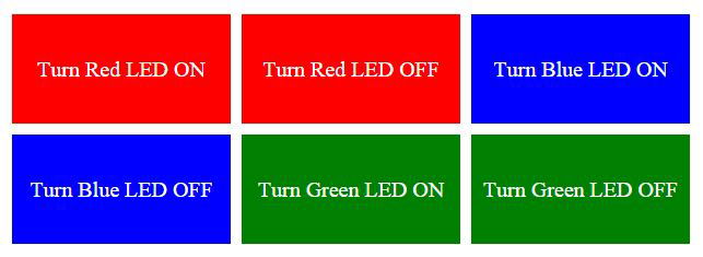 Simple RGB LED Web UI